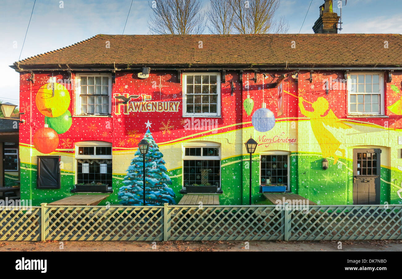Pub christmas decorations hi-res stock photography and images - Alamy