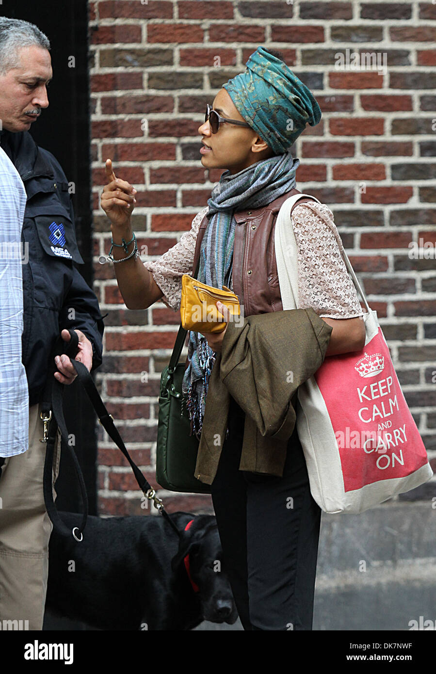 Esperanza Spalding Celebrities arrive at Ed Sullivan Theater for 'The ...