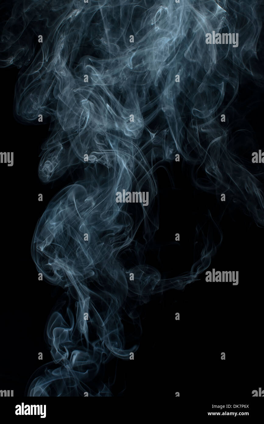 Smoke on black background. Swirls and art Stock Photo - Alamy