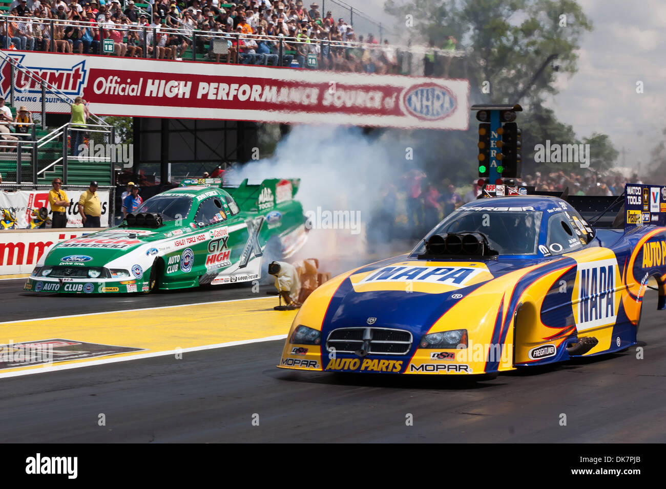 June 26, 2011 - Norwalk, Ohio, U.S - John Force (#1, CASTROL GTX HM ...