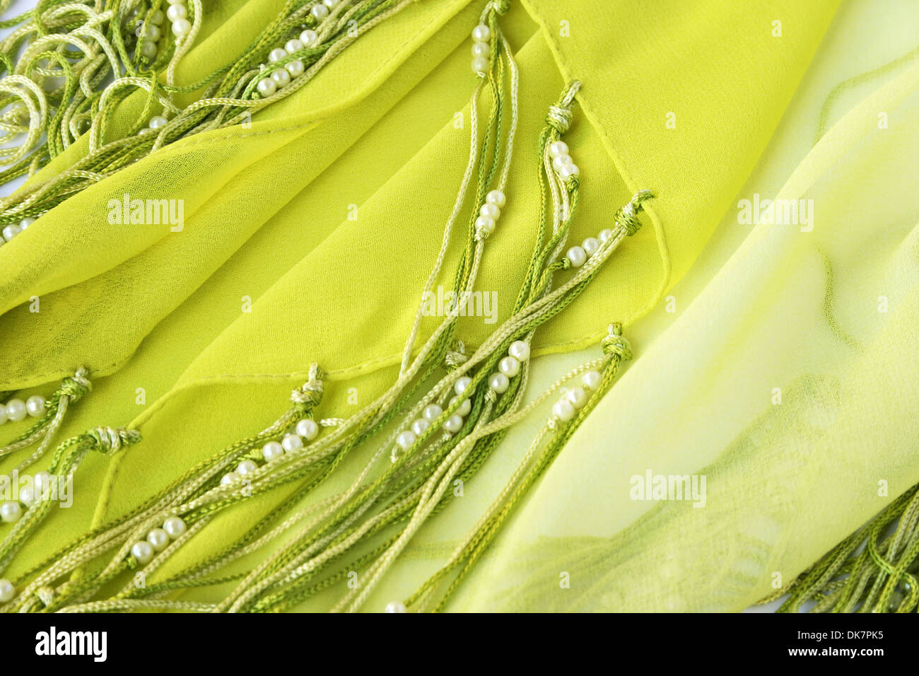 Green scarf as a background Stock Photo - Alamy