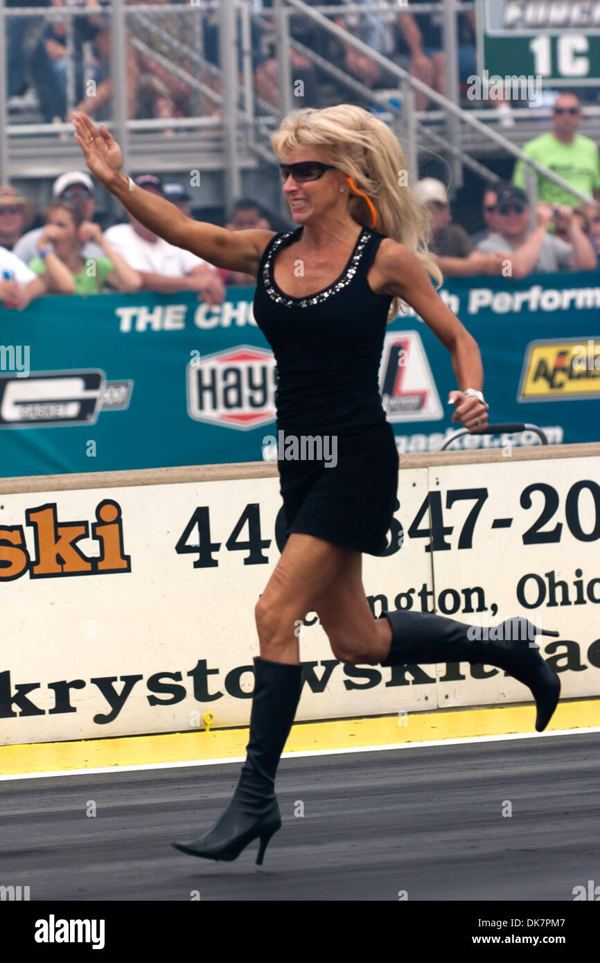 June 26, 2011 - Norwalk, Ohio, U.S - Alice Bode guides her husbandÃ•s ...