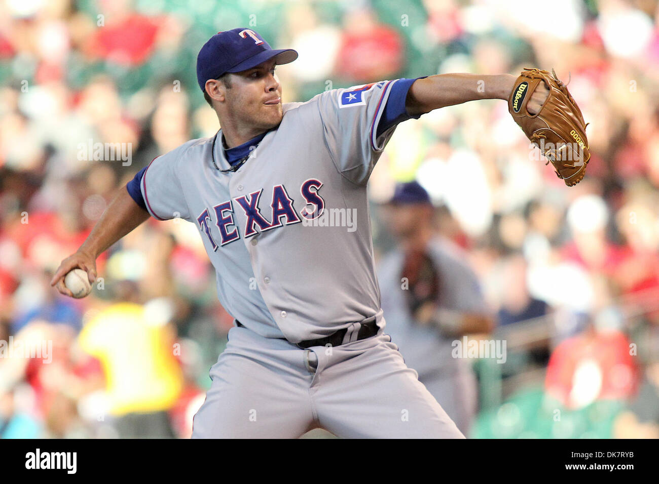 June 29, 2011 - Houston, Texas, U.S - Texas Rangers pitcher Colby Lewis ...