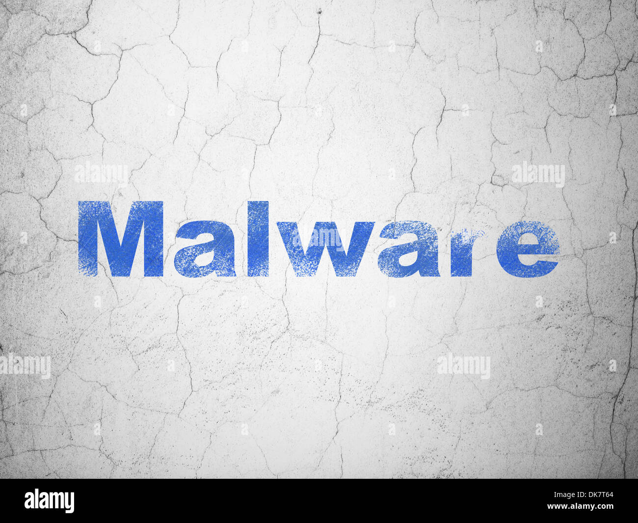 Safety concept: Malware on wall background Stock Photo - Alamy
