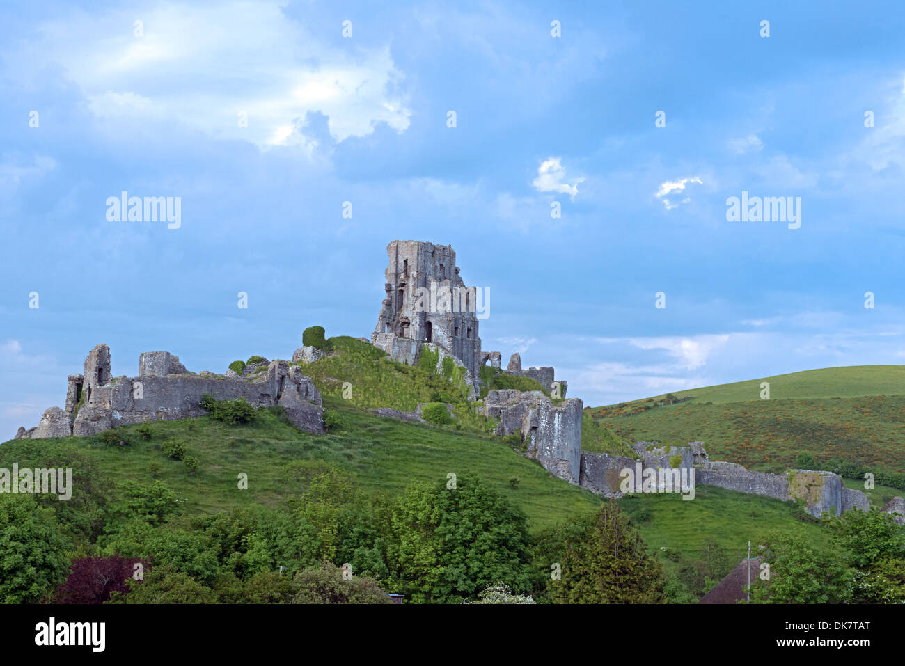 Corfe Castle. Wareham. Dorset, England. Uk Stock Photo - Alamy