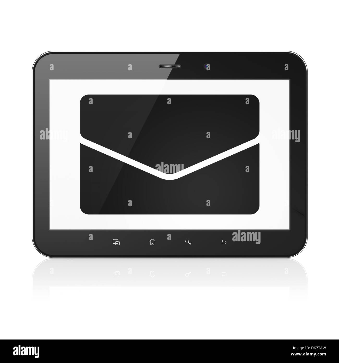 Email concept contact internet digital Black and White Stock Photos ...