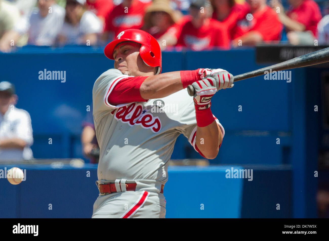 July 1, 2011 - Toronto, Ontario, Canada - Philadelphia Phillies Catcher ...
