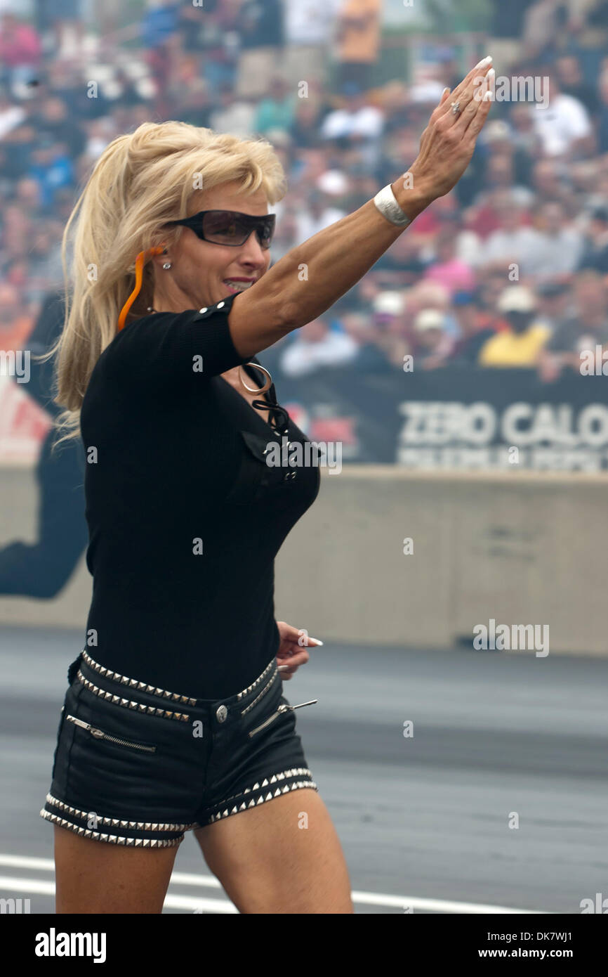 June 25, 2011 - Norwalk, Ohio, U.S - Alice Bode guides her husbandâ€™s ...