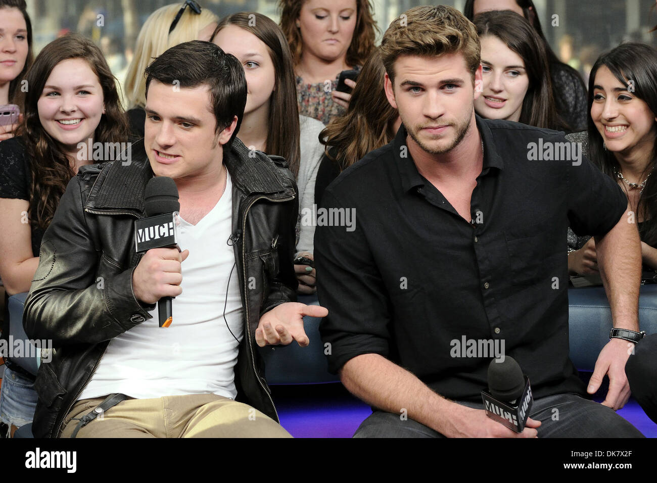 Josh Hutcherson and Liam Hemsworth 'The Hunger Games' cast appears on ...