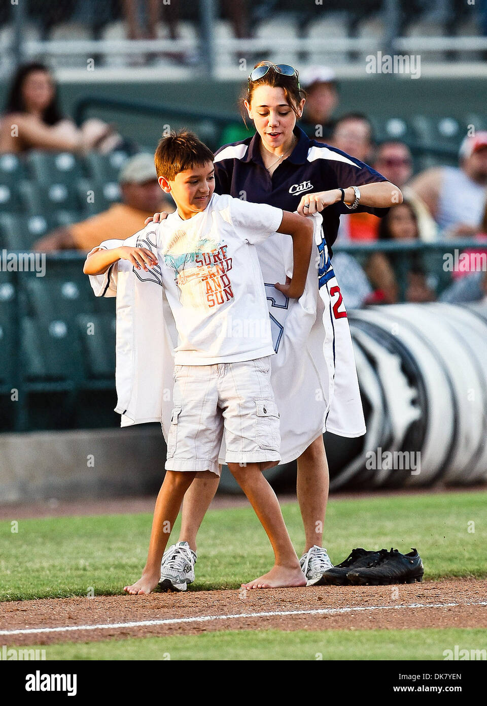 June 30, 2011 - Fort Worth, Texas, U.S - Fort Worth Cats fan Matthew ...
