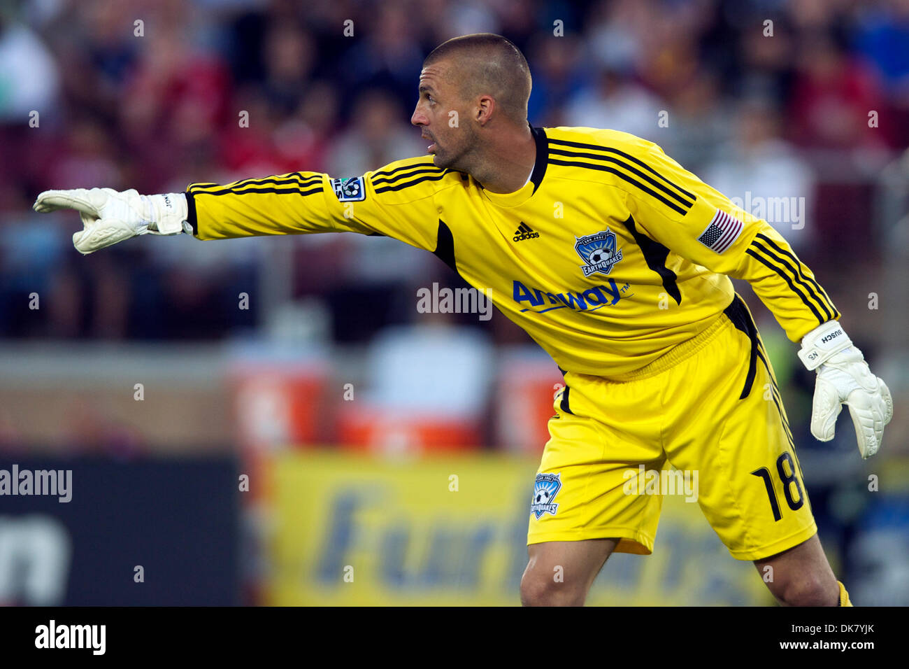 July 2, 2011 - Stanford, California, U.S - Earthquakes goalkeeper Jon ...