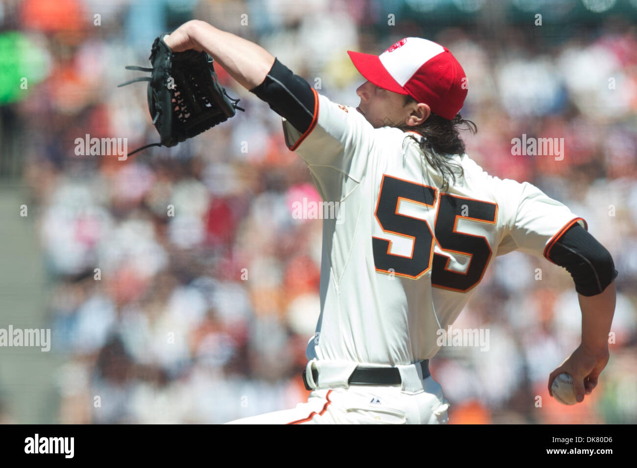 July 4, 2011 - San Francisco, California, U.S - Giants starting pitcher ...