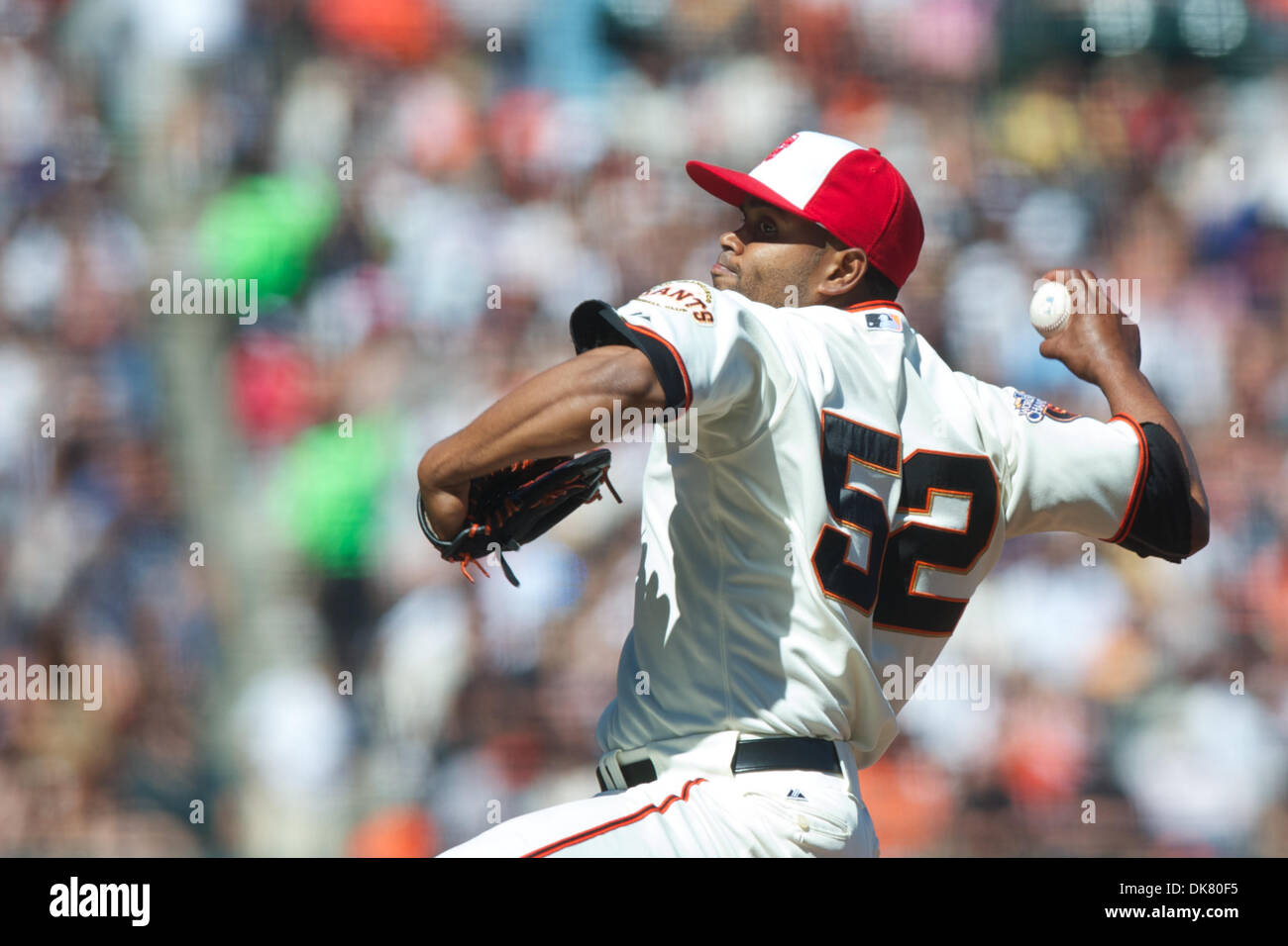 July 4, 2011 - San Francisco, California, U.S - Giants relief pitcher ...