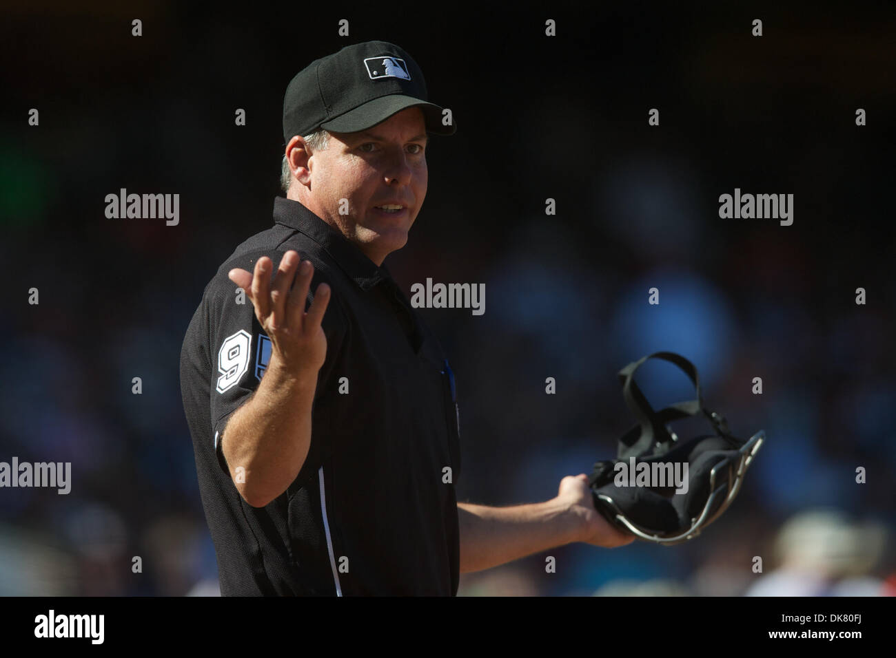 July 4, 2011 - San Francisco, California, U.S - Home plate umpire Tim ...