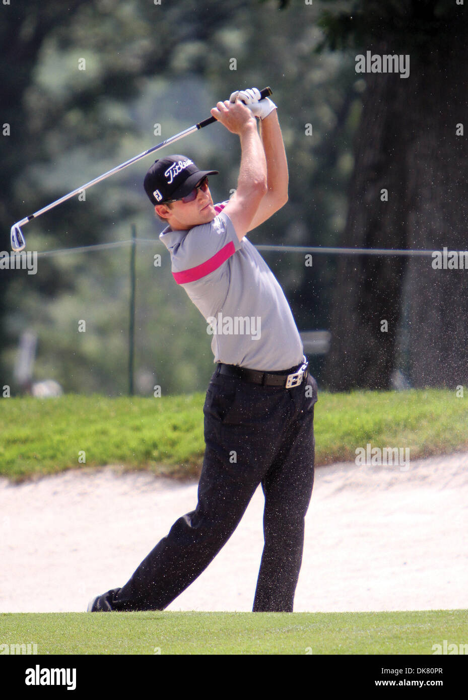 July 6, 2011 - Silvis, Illinois, U.S. - Michael Sim hits out of the ...