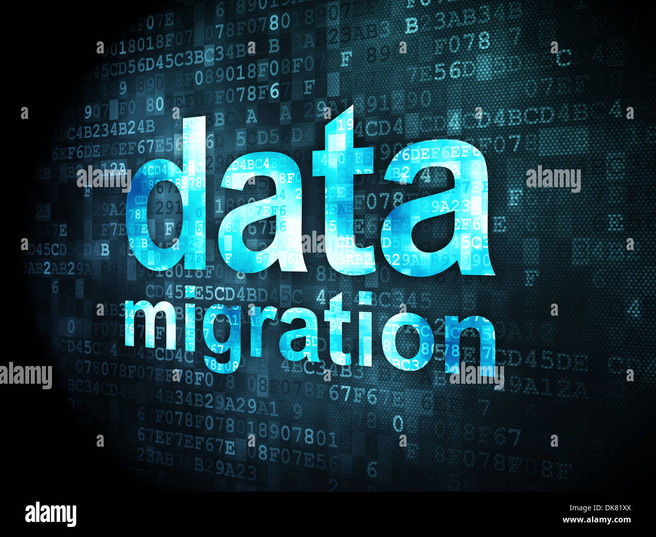 Information concept: Data Migration on digital background Stock Photo ...