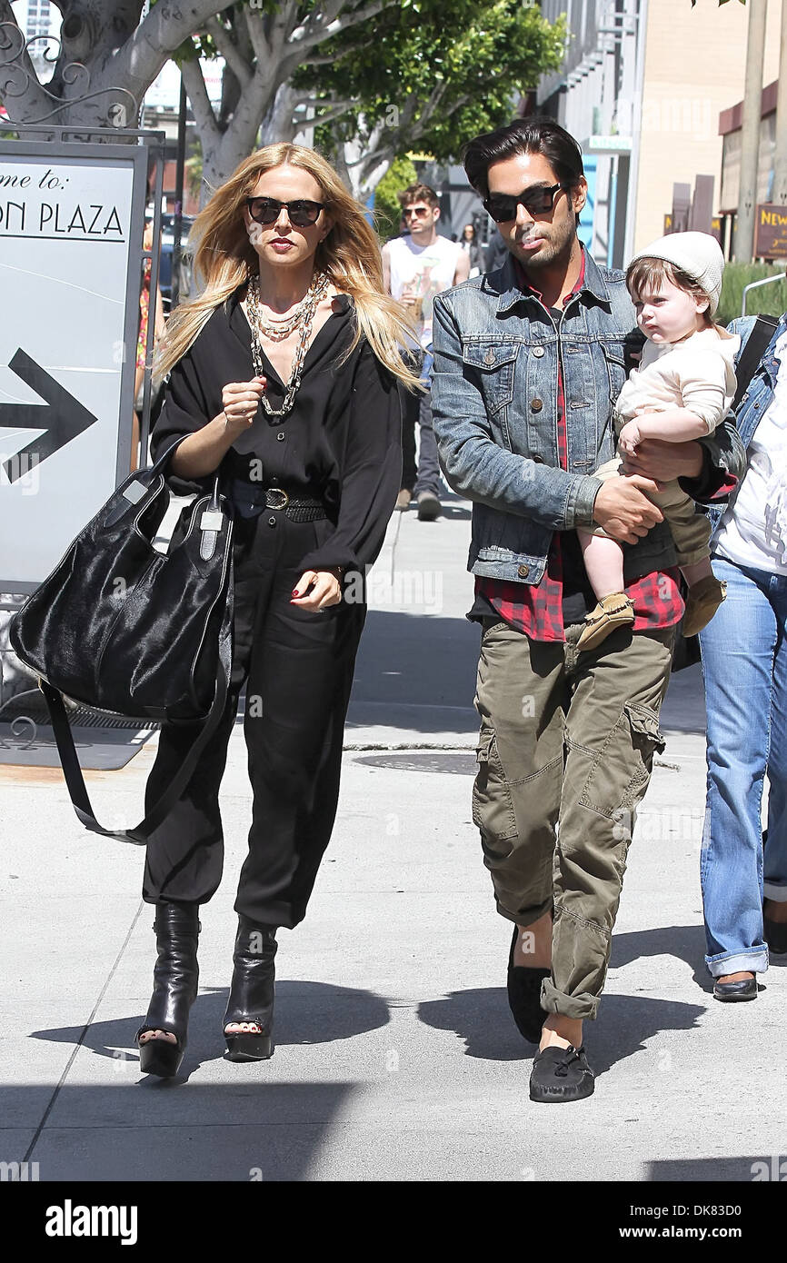 Rachel Zoe her assistant Joey Maalouf and her son Skyler Berman leaving ...