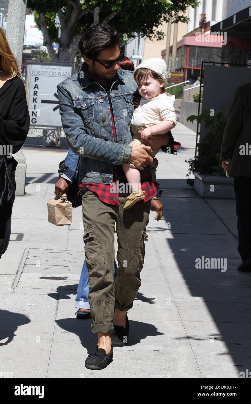 Joey Maalouf, Skyler Berman leaving The Newsroom Cafe in Beverly Hills ...