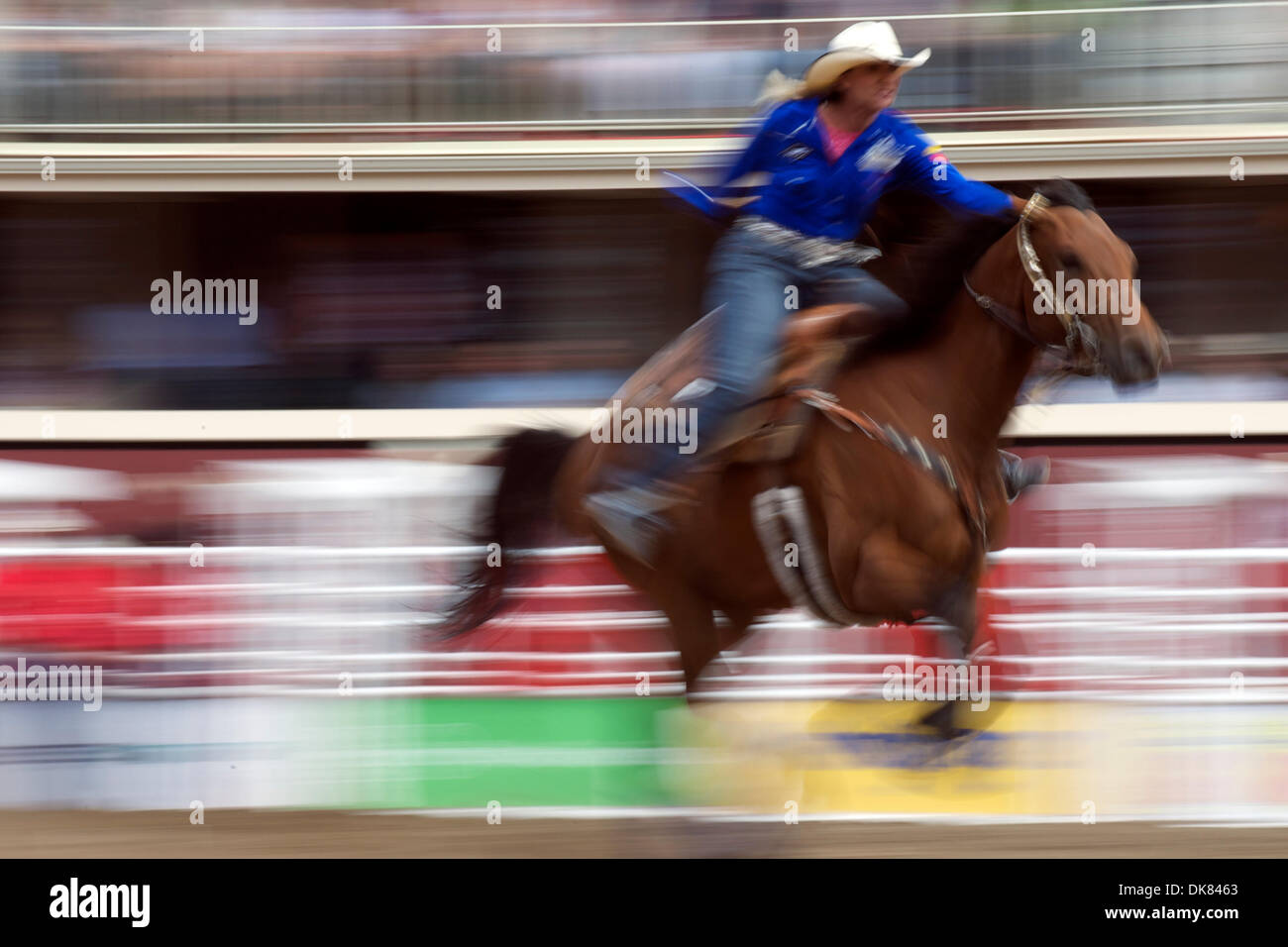 July 9, 2011 - Calgary, Alberta, Canada - Barrel racer SHERRYLYNN ...