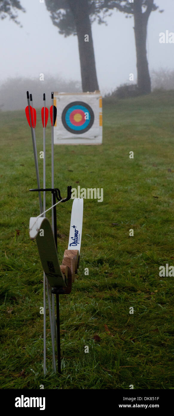Archery Preparation, At The Ready Stock Photo - Alamy