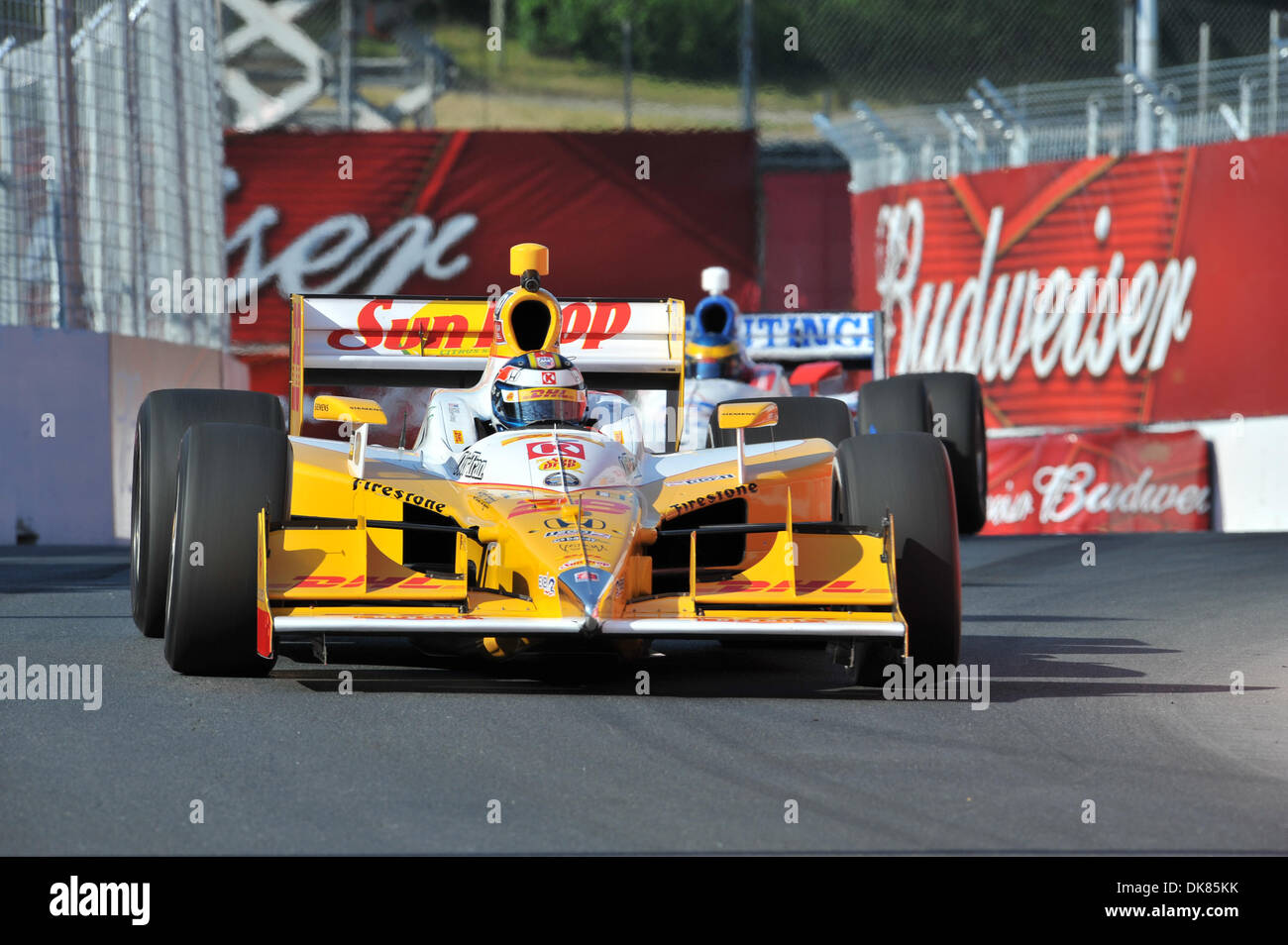 July 9, 2011 - Toronto, Ontario, Canada - Ryan Hunter-Reay exits turn 4 ...
