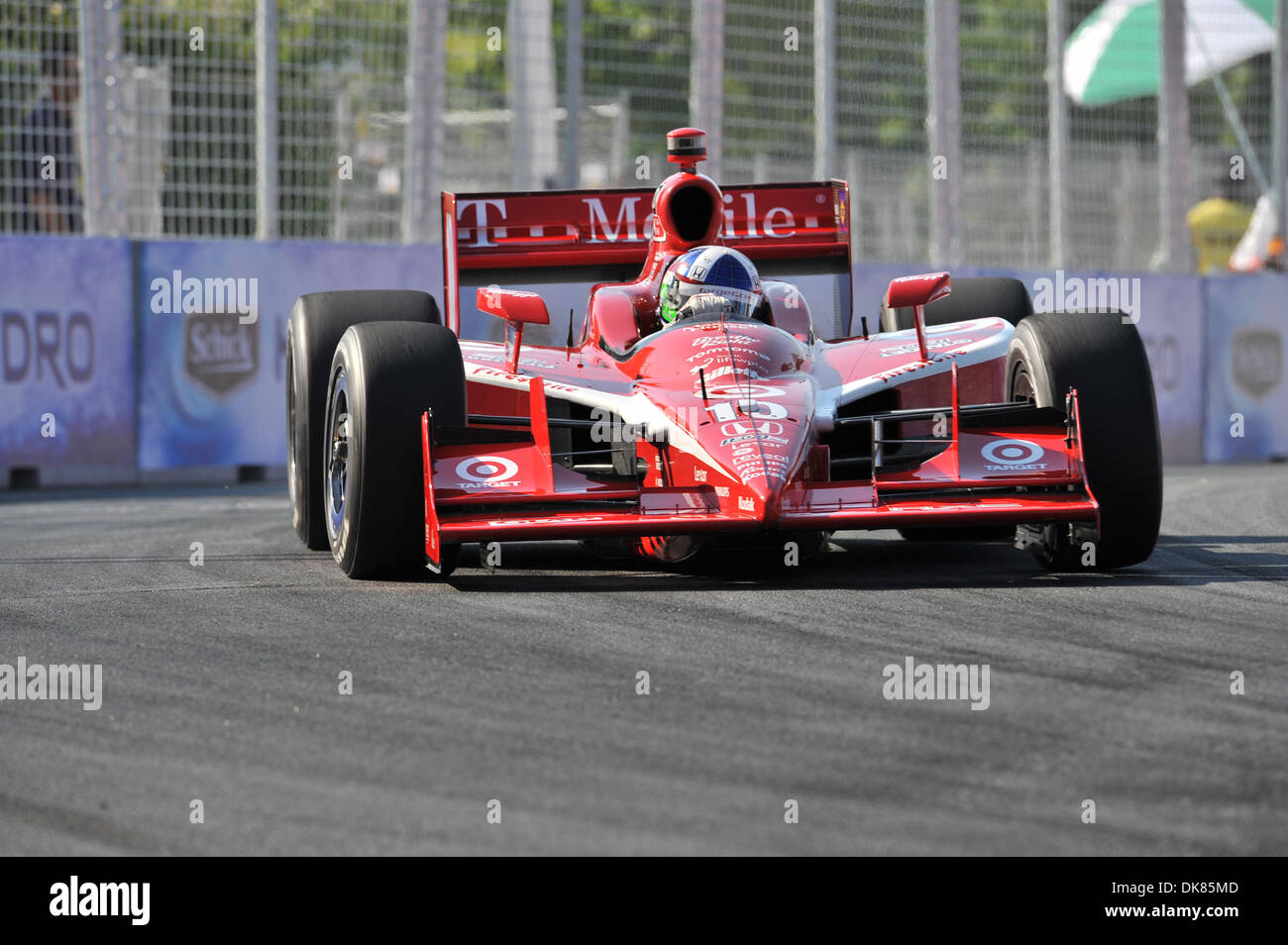July 9, 2011 - Toronto, Ontario, Canada - Dario Franchitti enters turn ...