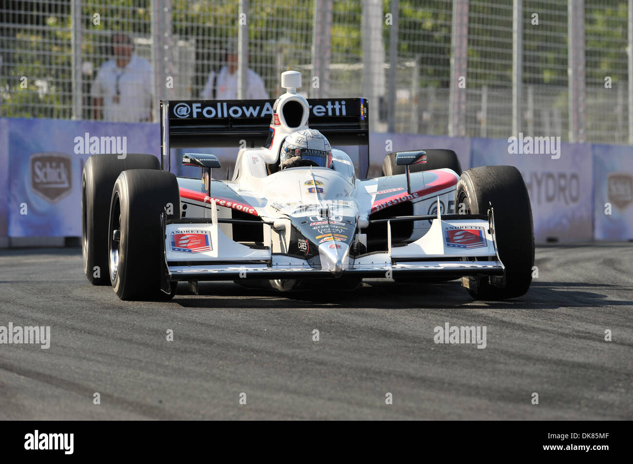 July 9, 2011 - Toronto, Ontario, Canada - Mike Conway enters turn 5 at ...