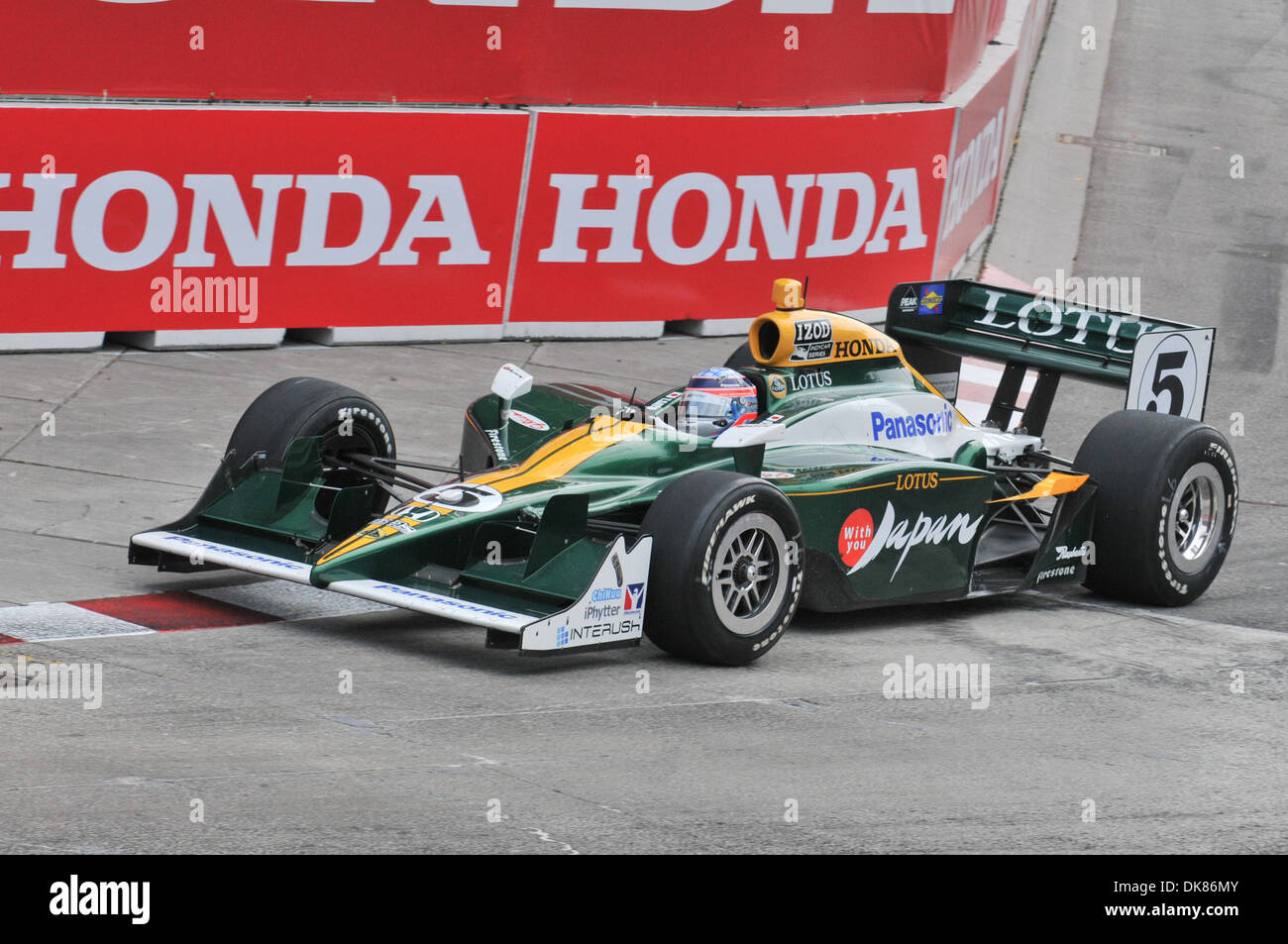 July 10, 2011 - Toronto, Ontario, Canada - Takuma Sato driver of the #5 ...