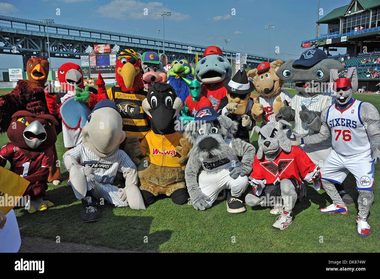 July 10, 2011 - Camden, New Jersey, United States of America - Mascots ...