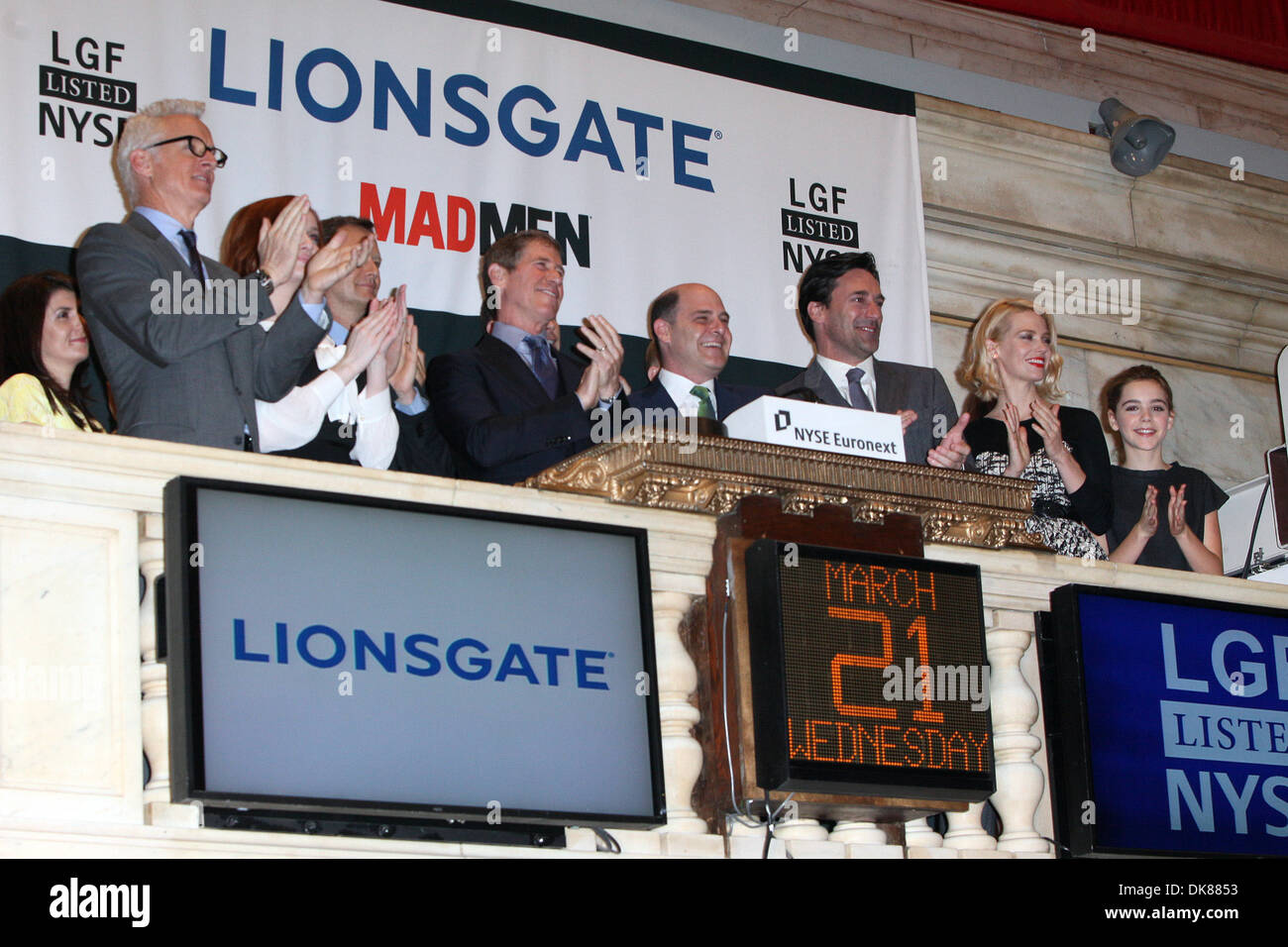 Castmembers of 'Madmen' Jon Hamm Christina Hendricks Kiernan Shipka ...