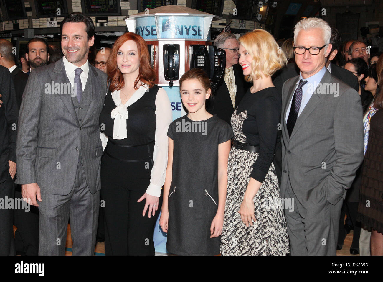Castmembers of 'Madmen' Jon Hamm Christina Hendricks Kiernan Shipka ...