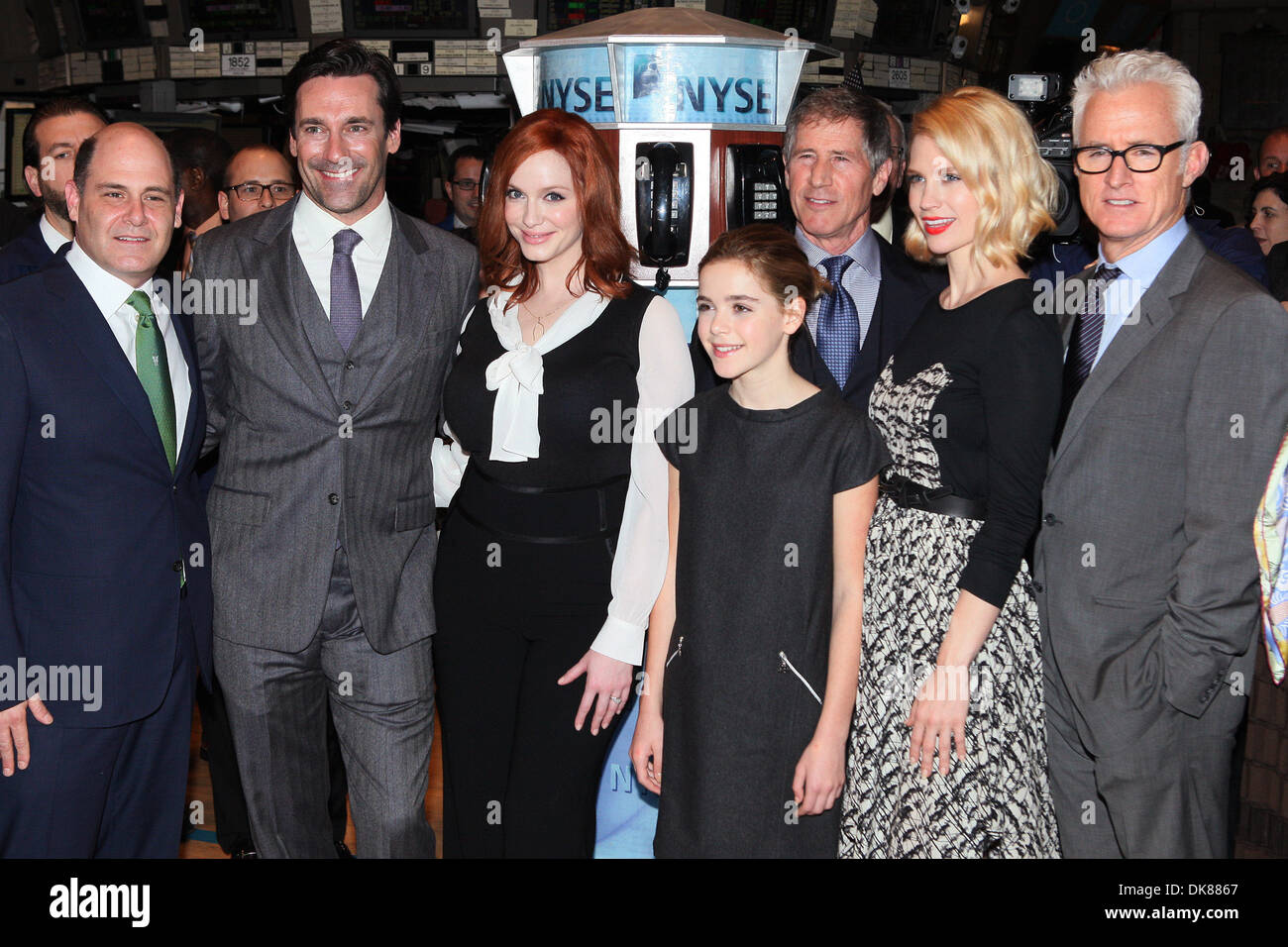Castmembers of 'Madmen' Jon Hamm Christina Hendricks Kiernan Shipka ...