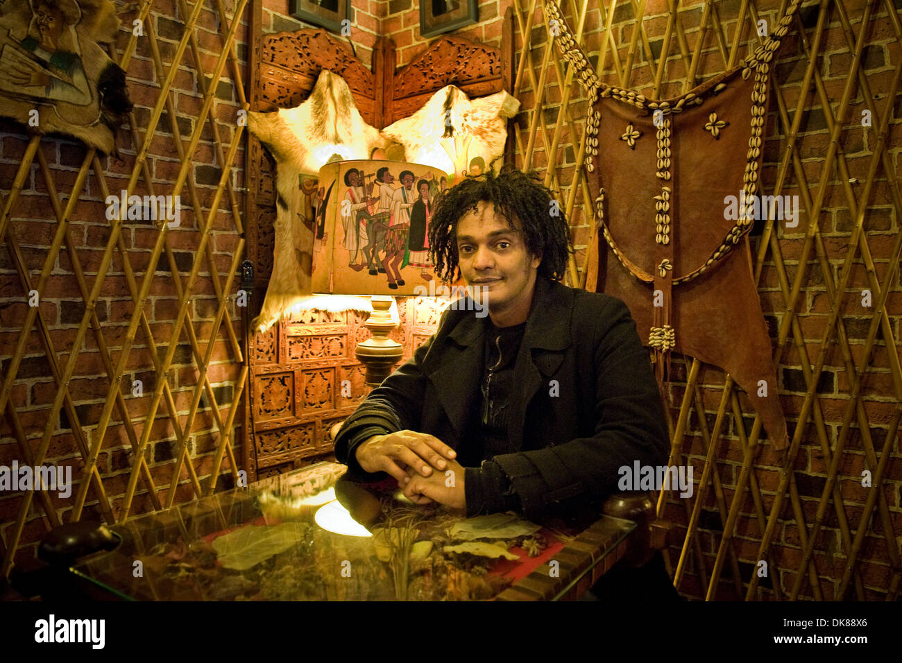 Italy, Milan, Warsa eritrean restaurant, Biniam Sagai Stock Photo - Alamy