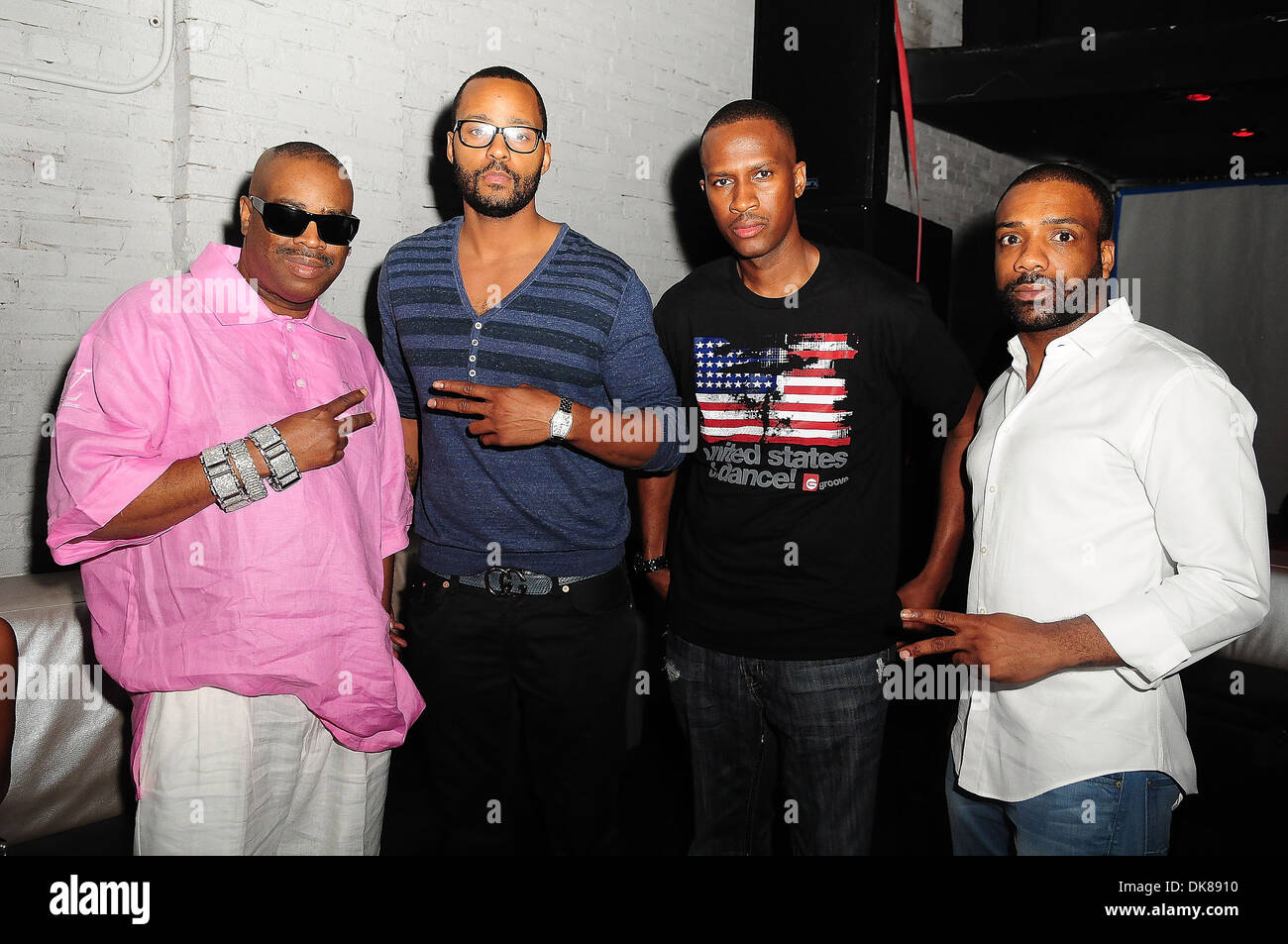 Rapper Slick Rick aka Richard Walters Morris Peterson and Jason Trice ...