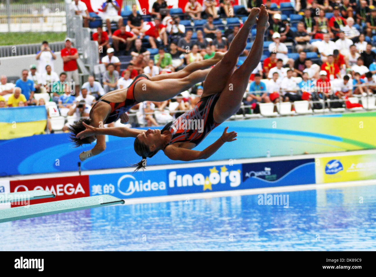 July 16, 2011 - Shanghai, China - TANIA CAGNOTTO (left) and FRANCESCA ...
