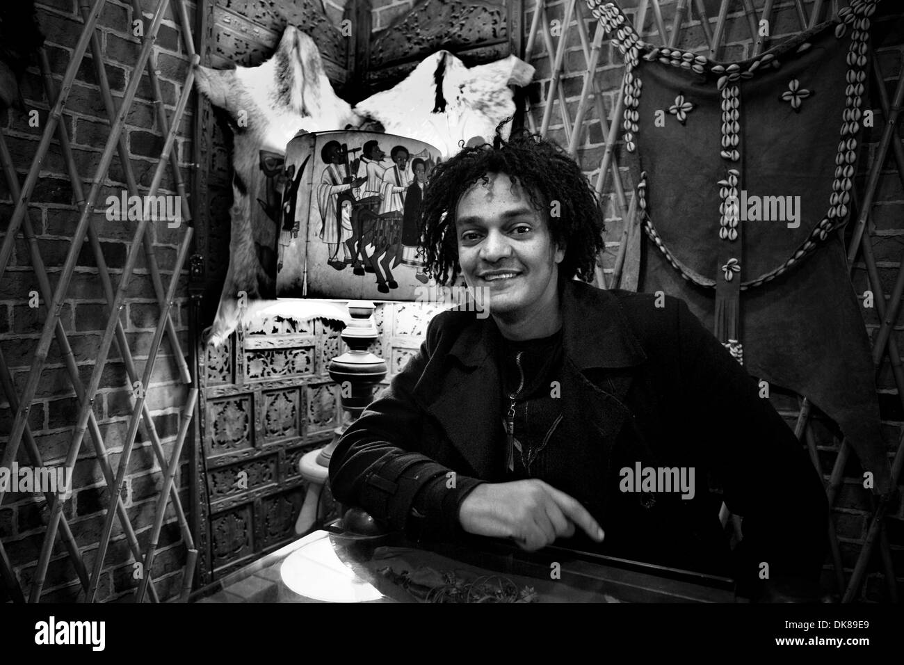 Italy, Milan, Warsa eritrean restaurant, Biniam Sagai Stock Photo - Alamy