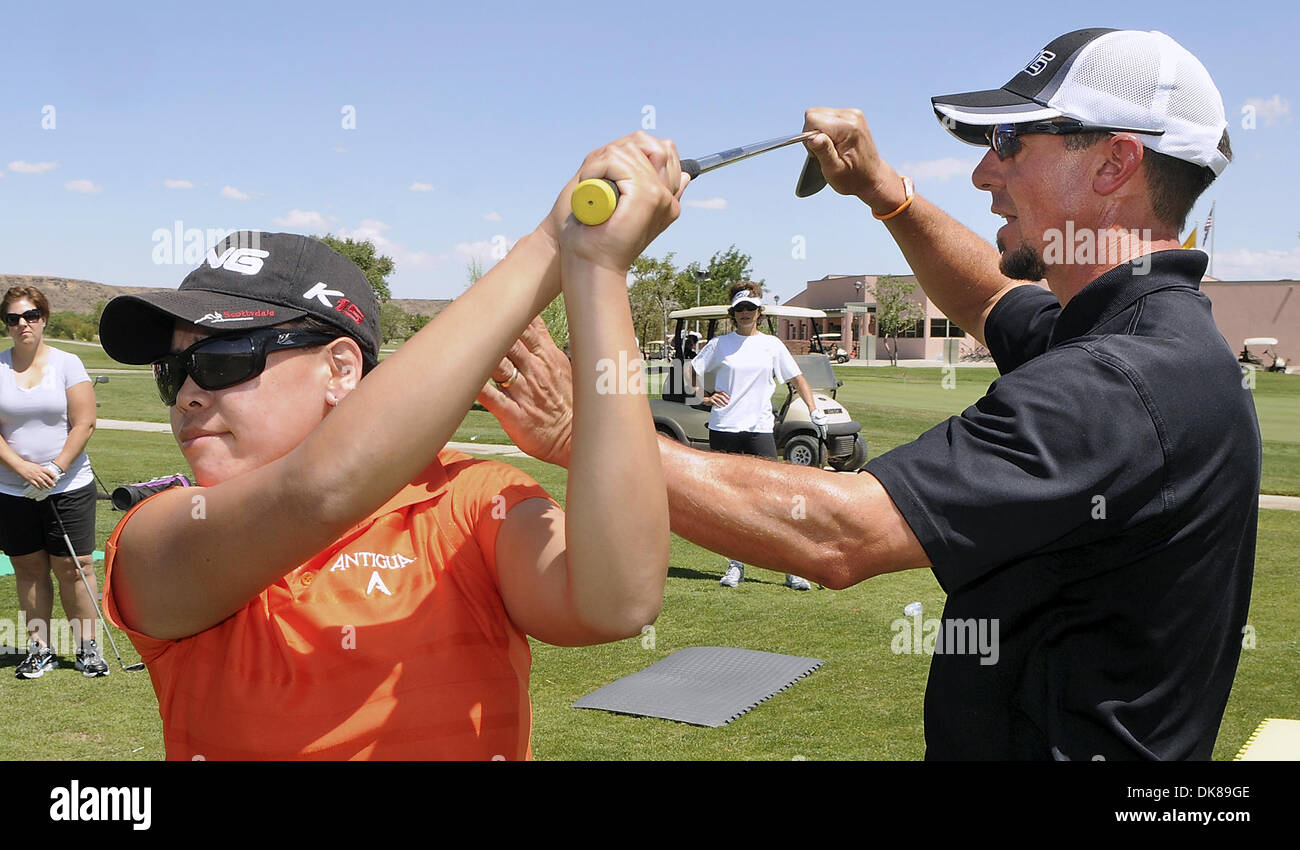 July 16, 2011 - Albuquerque, NM, U.S. - Larada golf pro talks about the ...