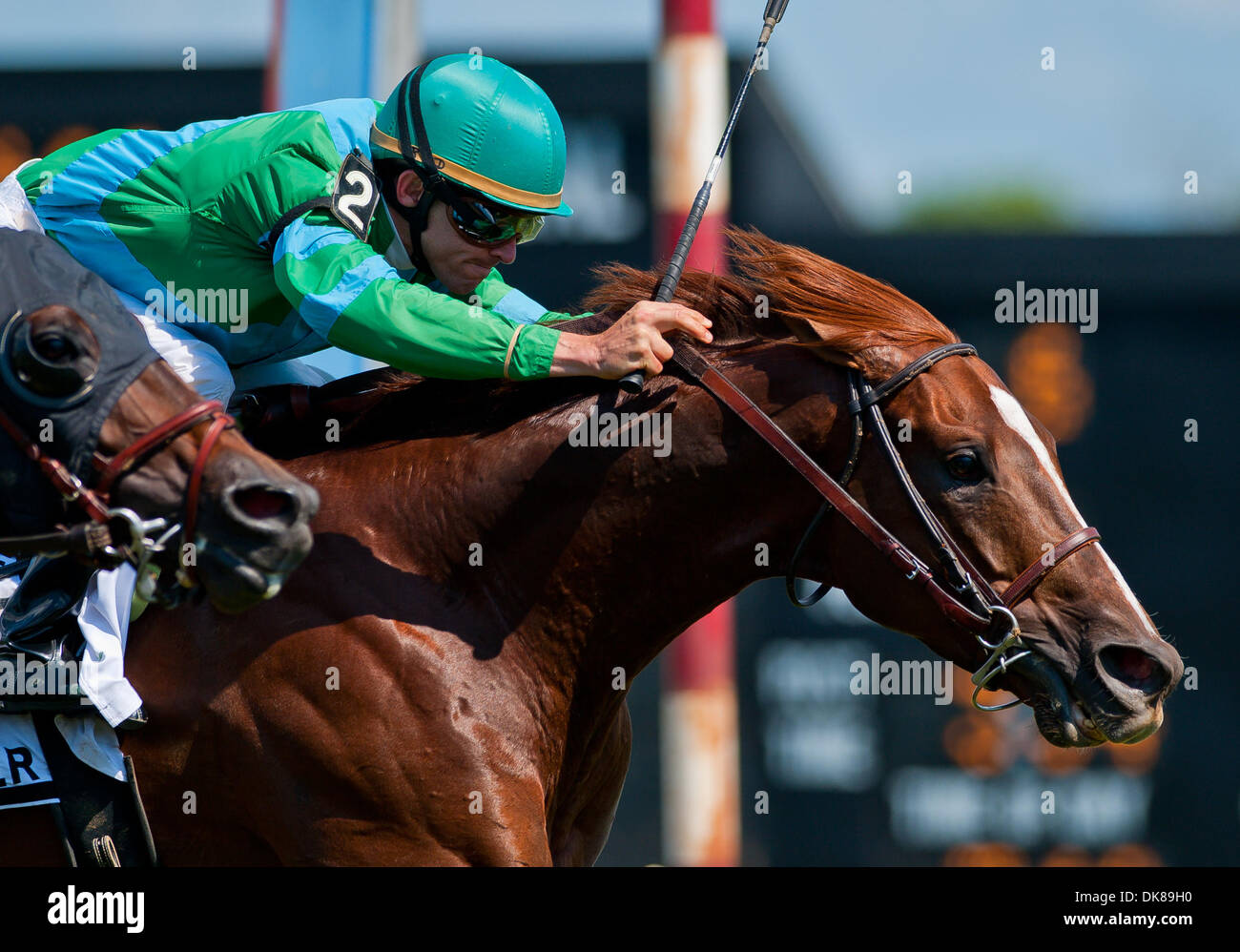 July 16, 2011 - Stanton, Delaware, U.S. - Mr. Ryder, jockey Ramon ...
