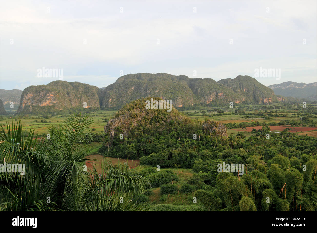 View from Hotel Los Jazmines, Viñales valley, Pinar del Rio province ...