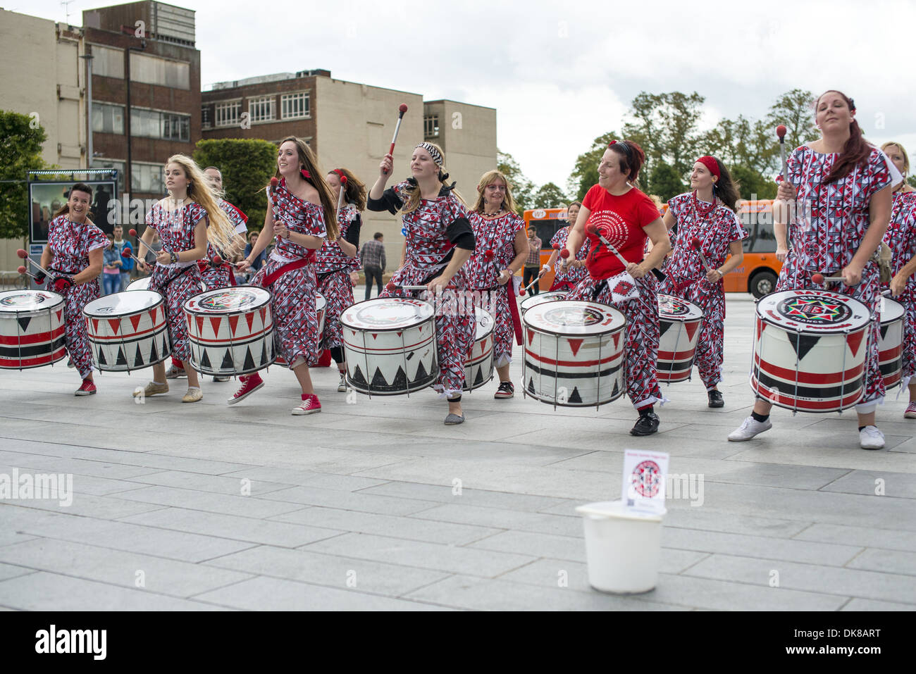 Performers in the Guildhall Square at the Music in the City music event ...