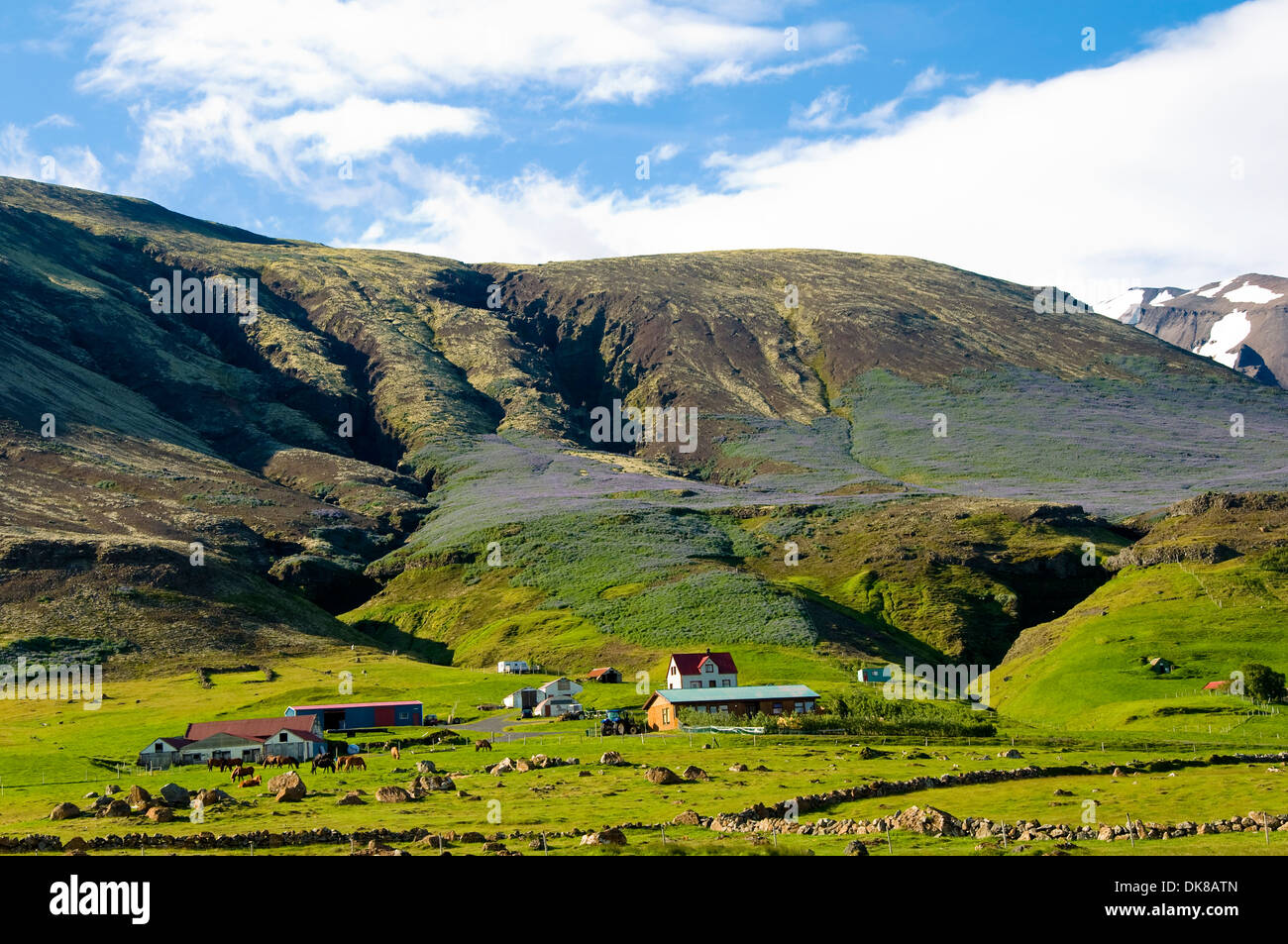 Remote community near Vatnajokull National Park, Iceland Stock Photo ...
