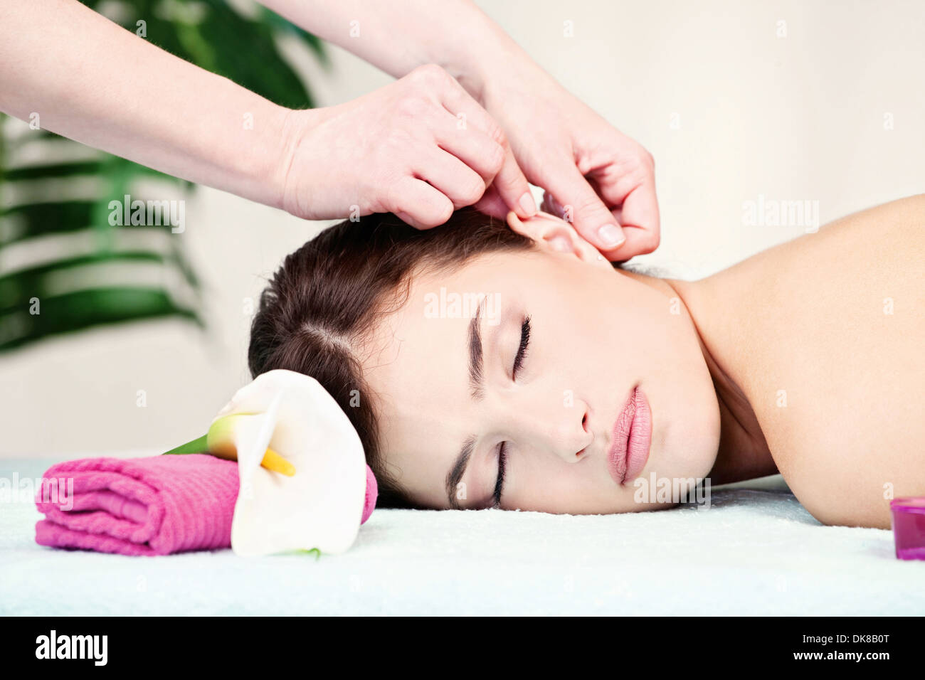 Ear massage hi-res stock photography and images - Alamy