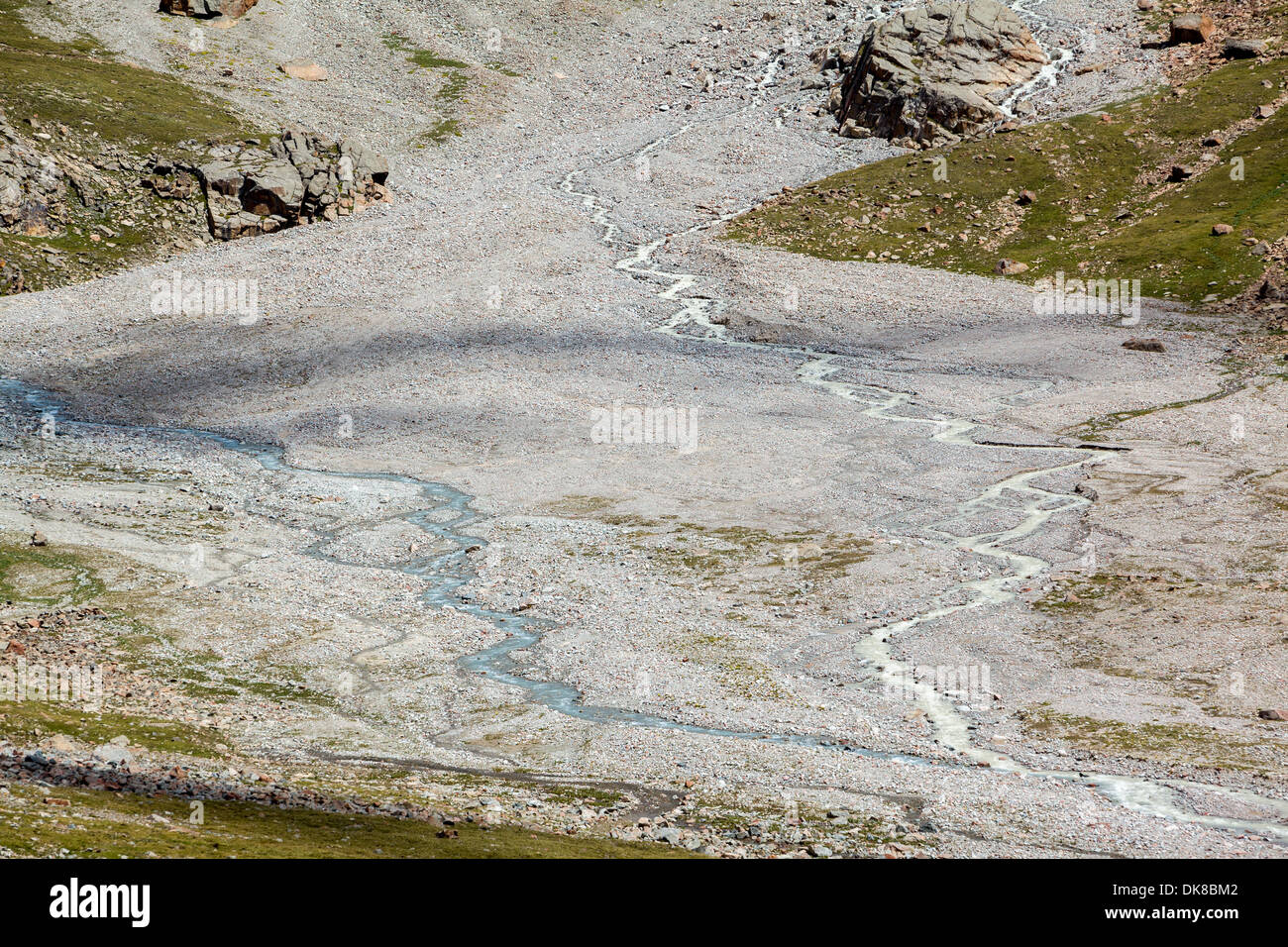 Confluence of mountain rivers Stock Photo - Alamy