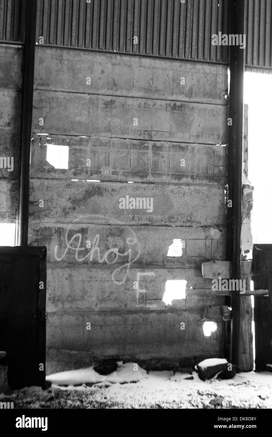 Letters on the wall Stock Photo - Alamy