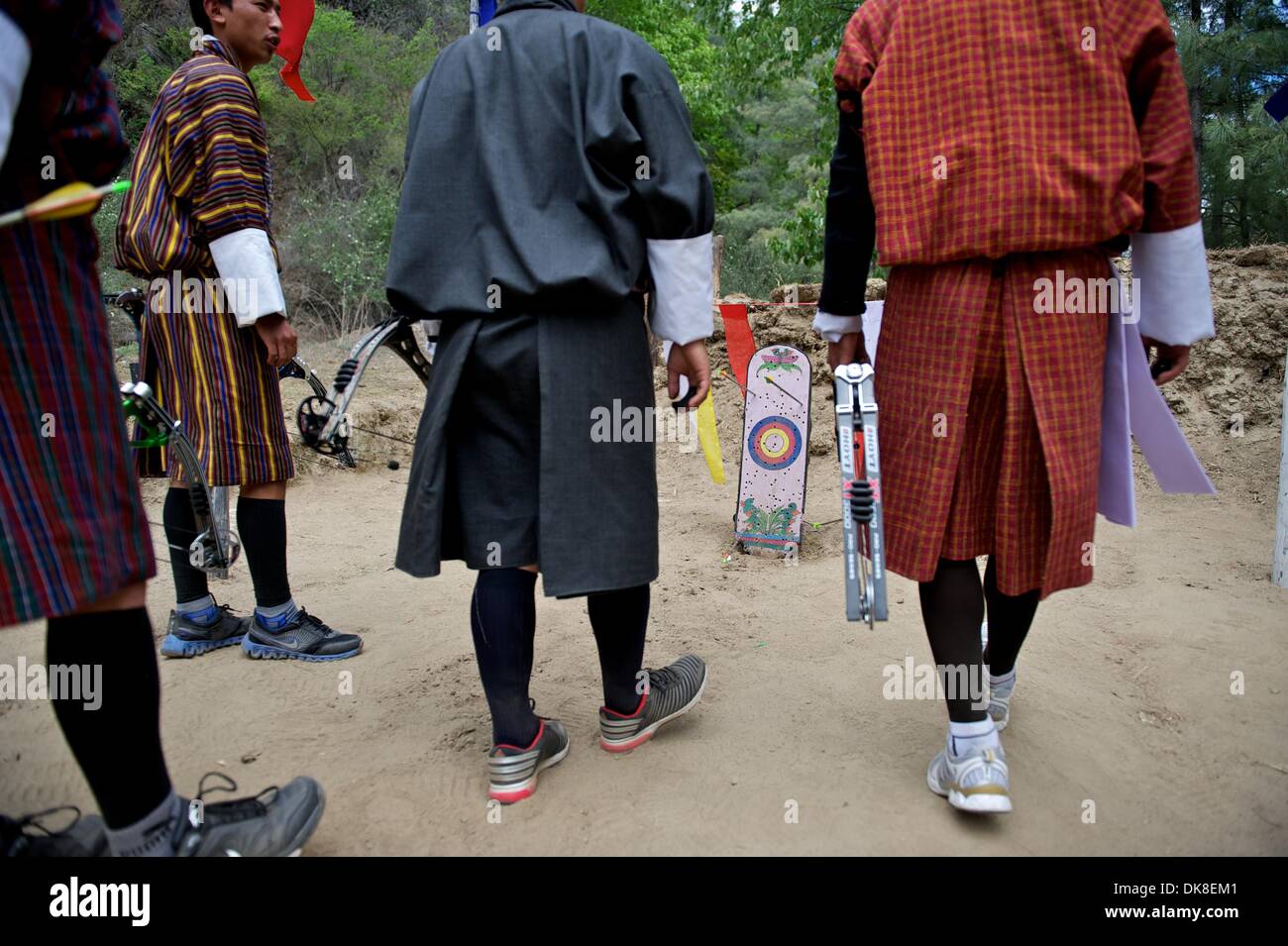 May 8, 2011 - Thimphu, KINGDOM OF BHUTAN - Players dance and sing ...