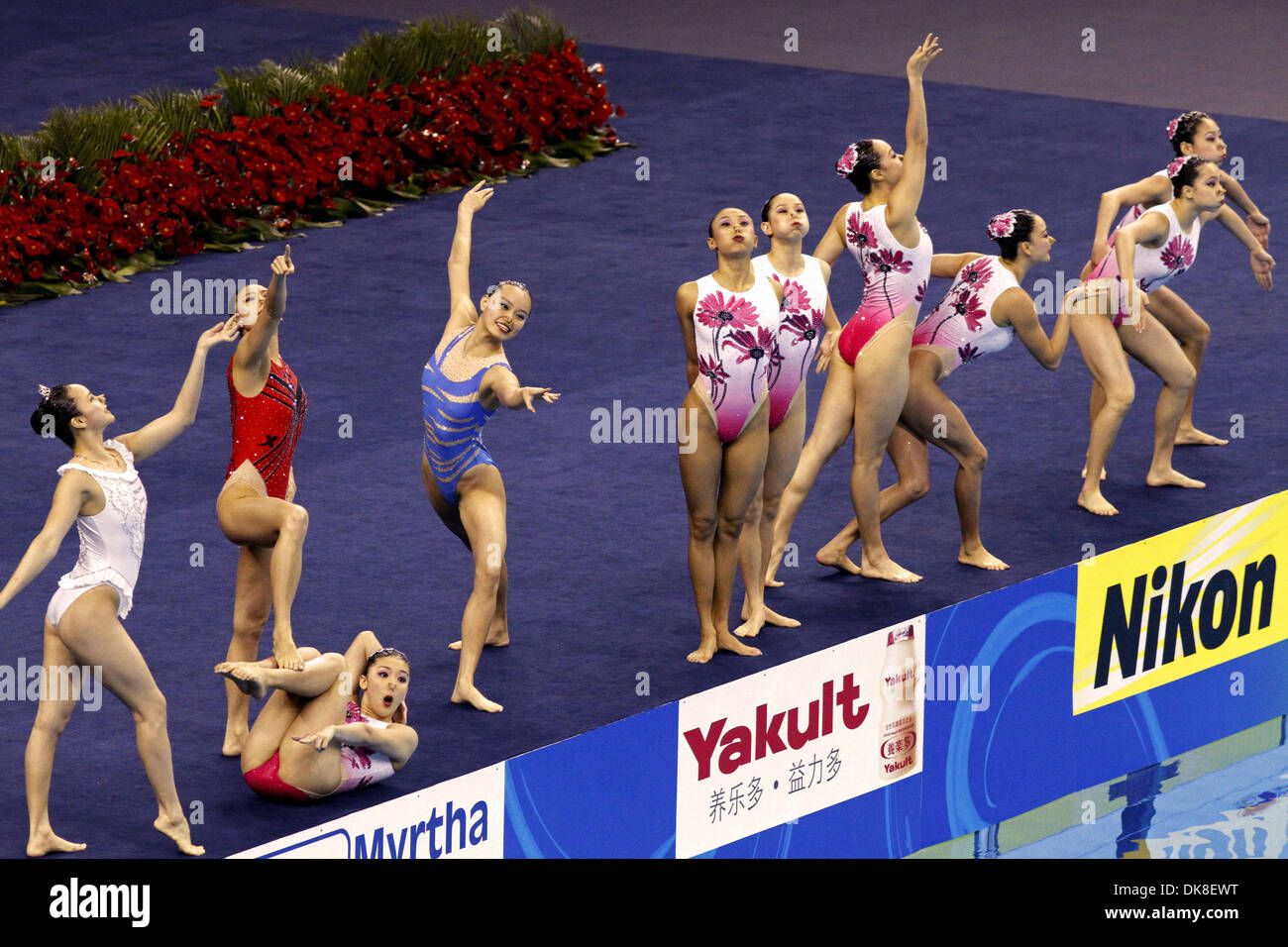 July 21, 2011 - Shanghai, China - The Chinese synchronized swimming ...