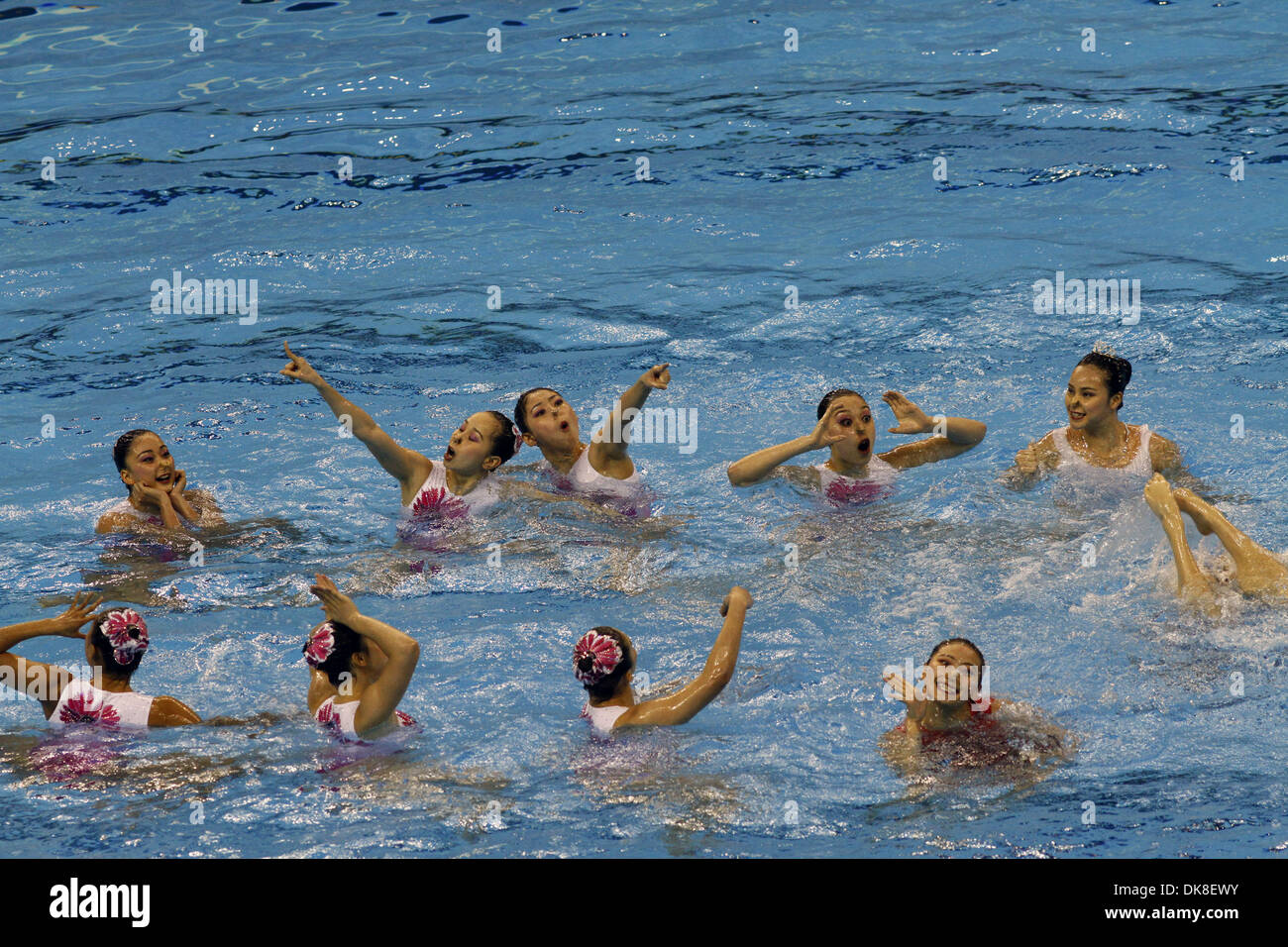July 21, 2011 - Shanghai, China - The Chinese synchronized swimming ...