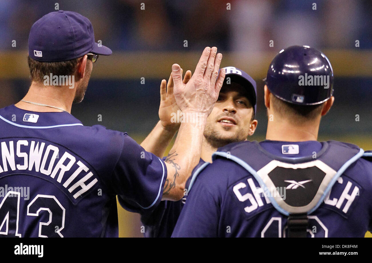 July 21, 2011 - St. Petersburg, Florida, U.S. - SAM FULD high fives ...