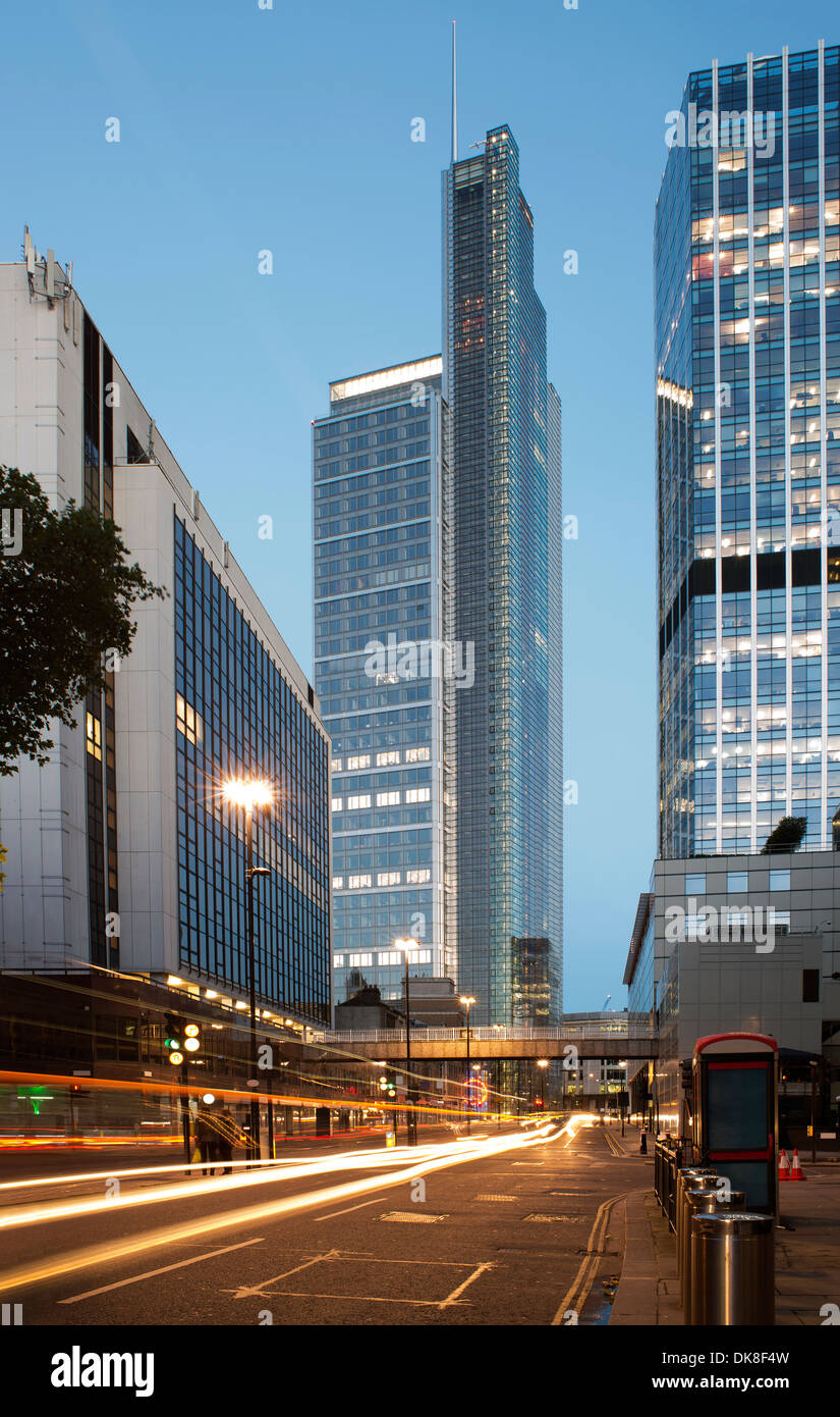 City of London in the night.Financial buildings Stock Photo - Alamy