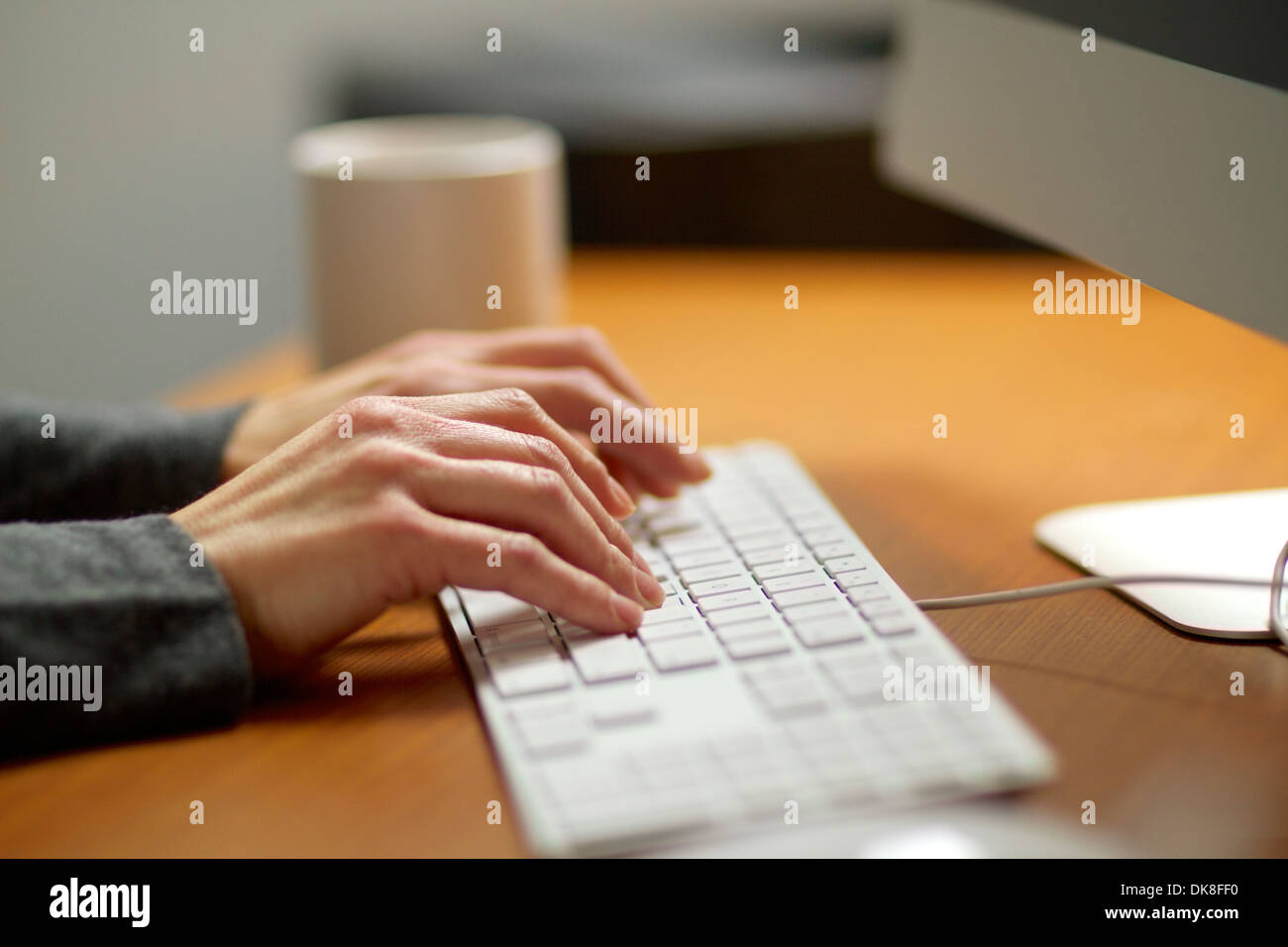 Hand fingers typing hi-res stock photography and images - Alamy